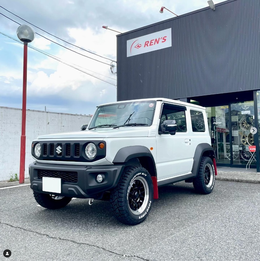 スズキ ジムニーシエラ RAYS A･LAP 07X | カーショップレンズは長浜市のタイヤ＆ホイール専門店